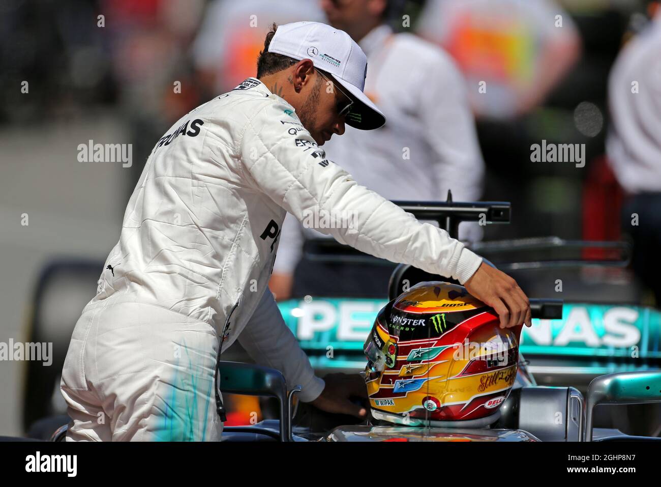 Mercedes amg f1 w08 de lewis hamilton hi-res stock photography and ...