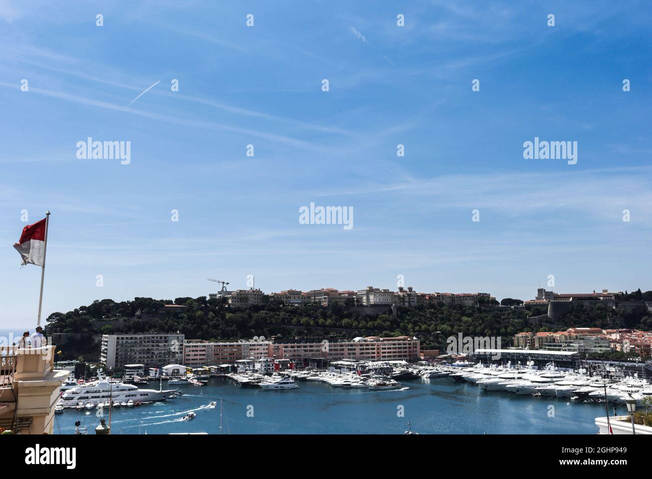 Boats in the scenic Monaco Harbour. 24.05.2017. Formula 1 World ...