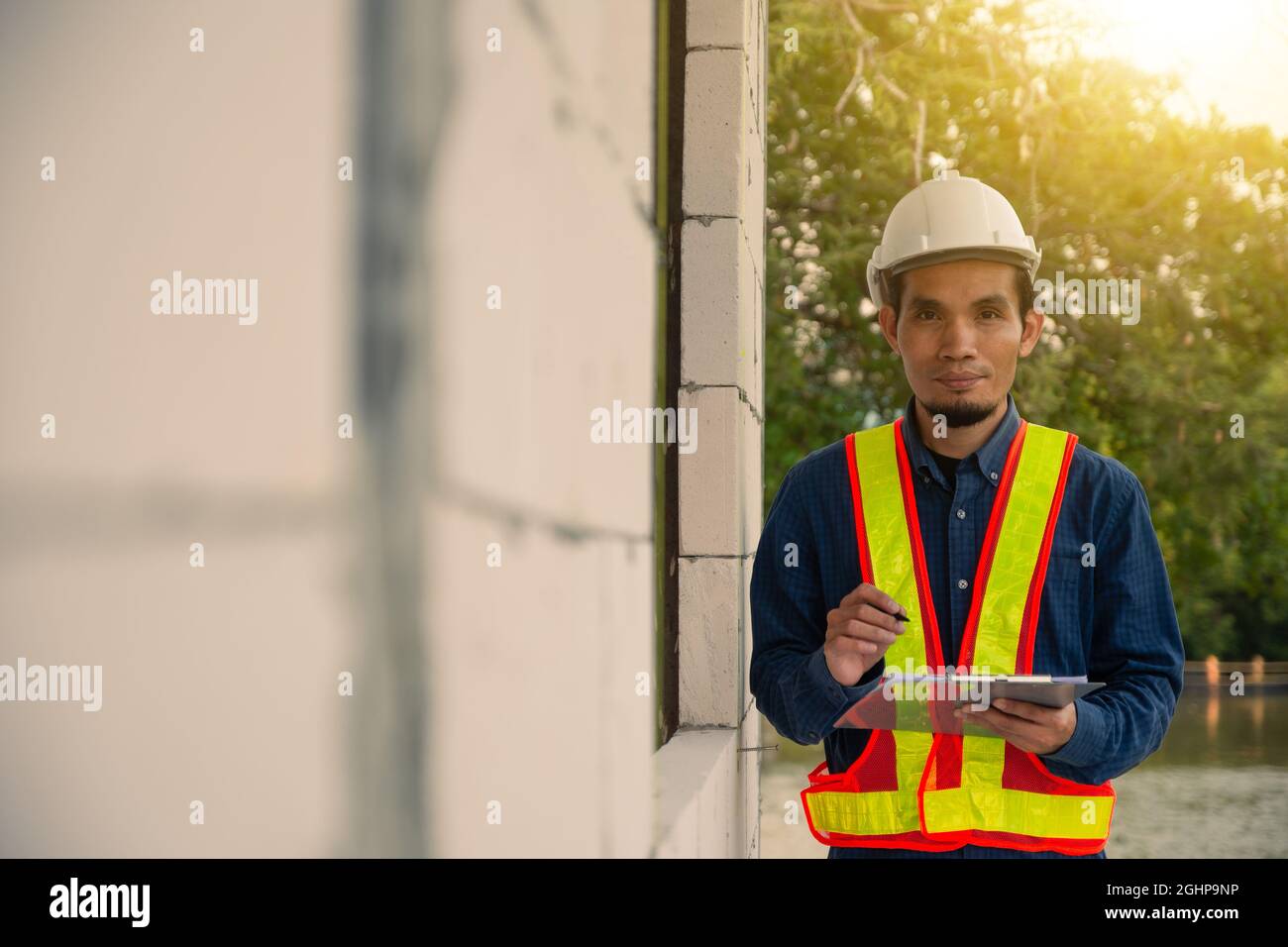 Architecture Engineer inspection on site construction real estate Stock ...
