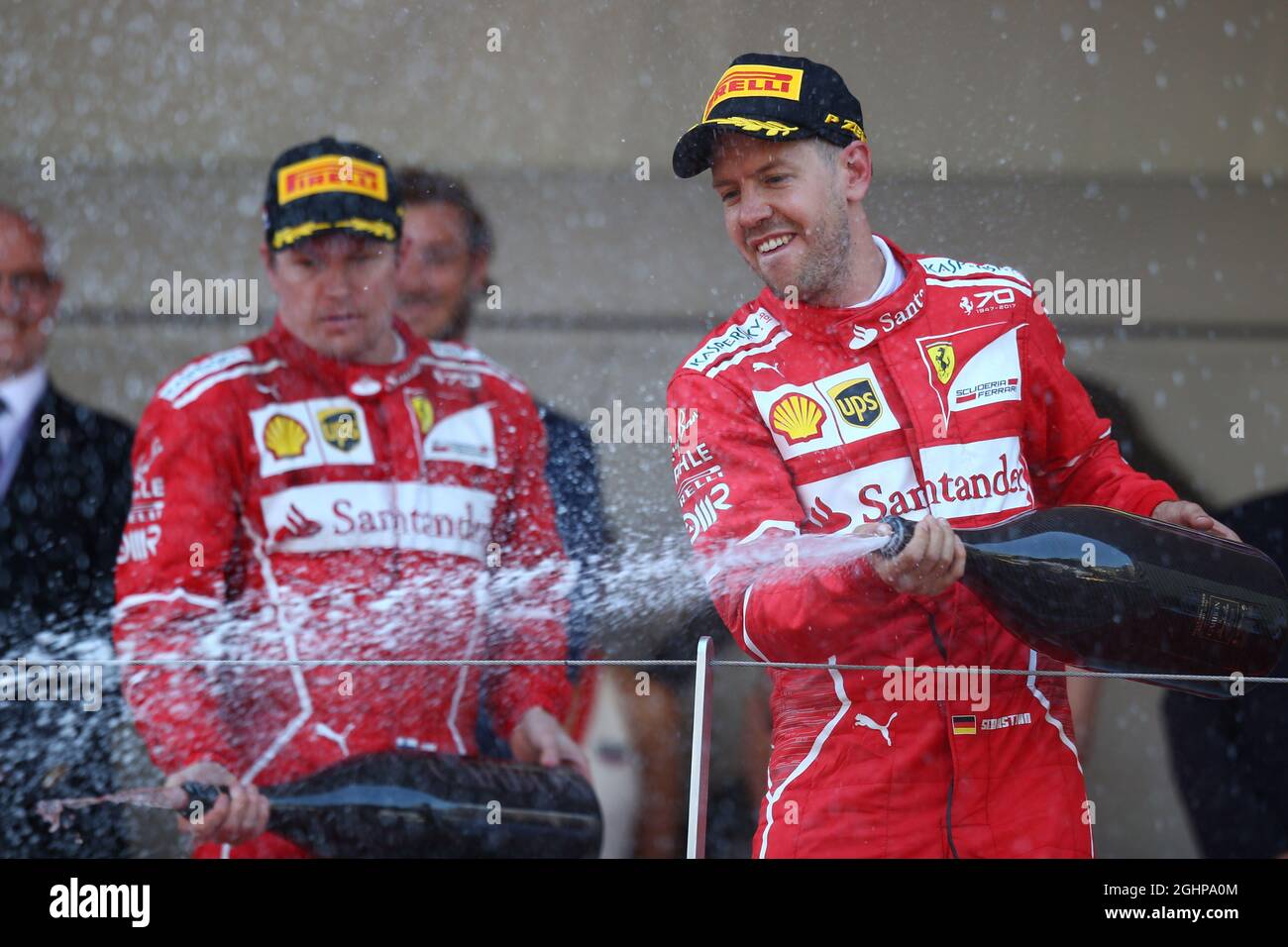 2017 vettel monaco podium hi-res stock photography and images - Alamy