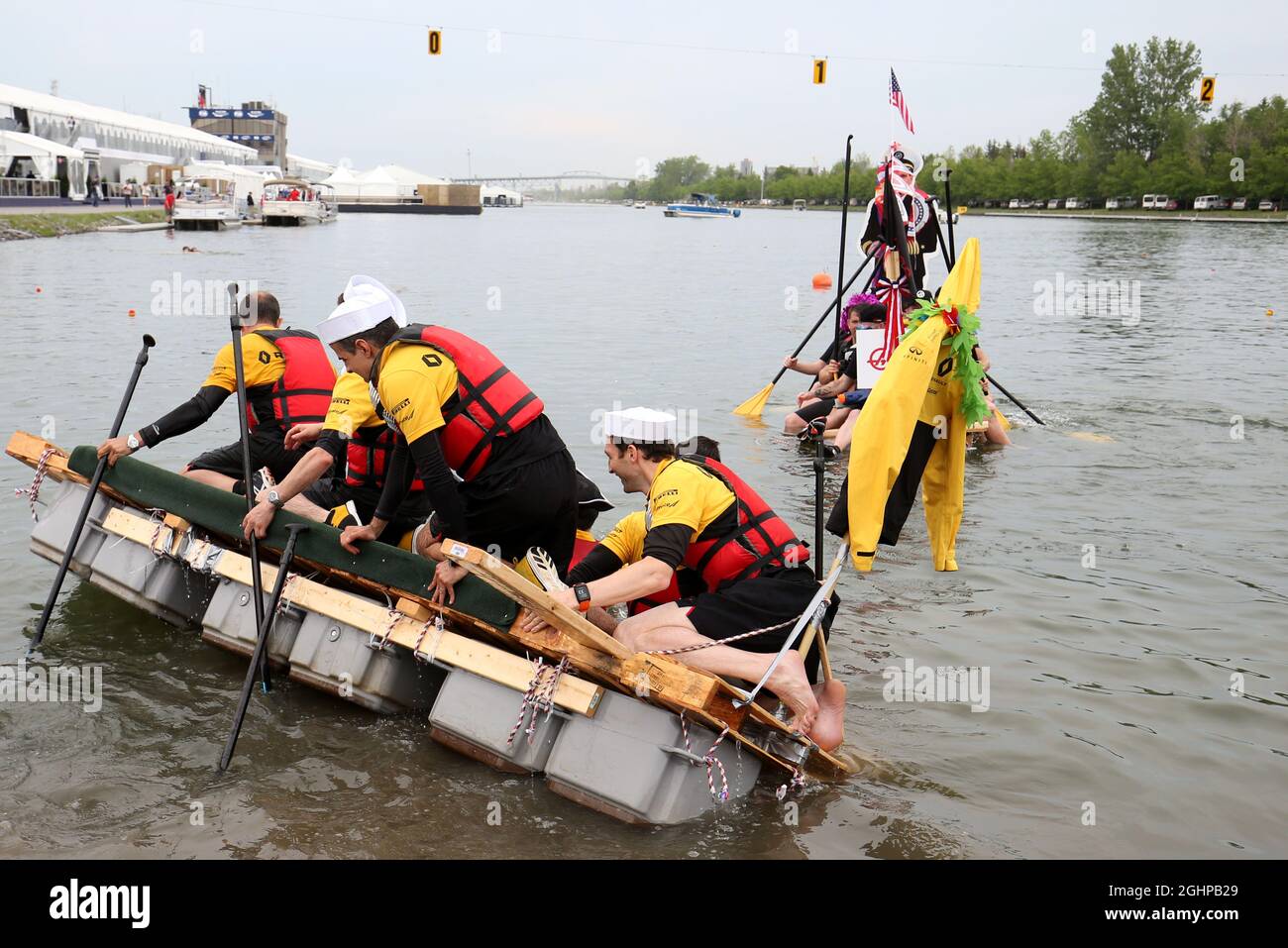 Renault sport f1 team at formula one raft race hi-res stock photography ...