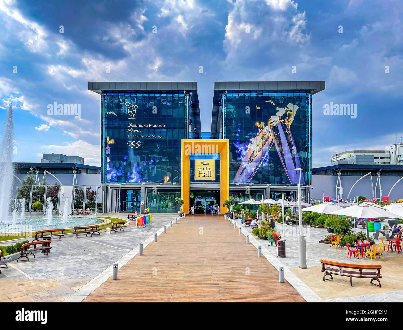 Exterior view of the famous Golden Hall shopping mall located in ...