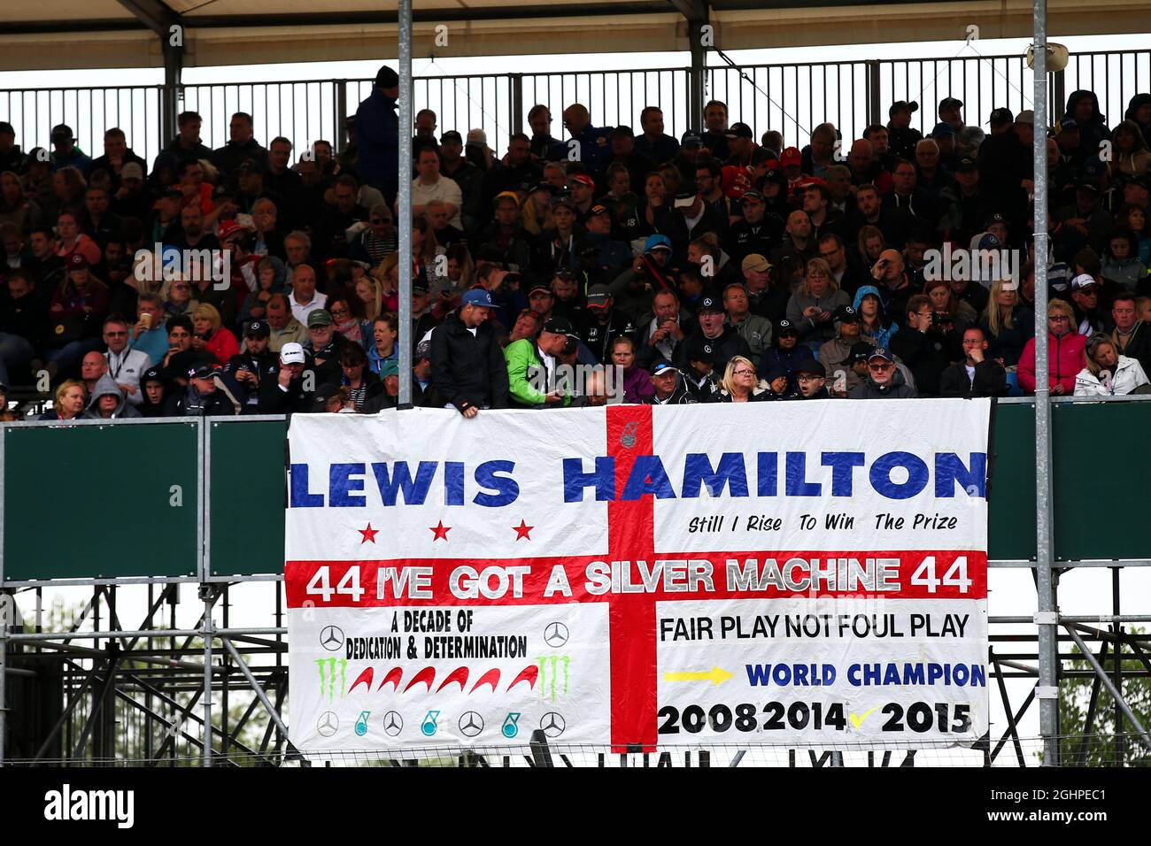 Mercedes amg f1 fans banner hi-res stock photography and images - Alamy