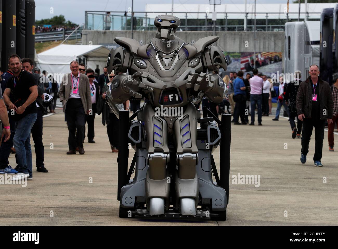 A robot in the paddock. 16.07.2017. Formula 1 World Championship, Rd 10 ...