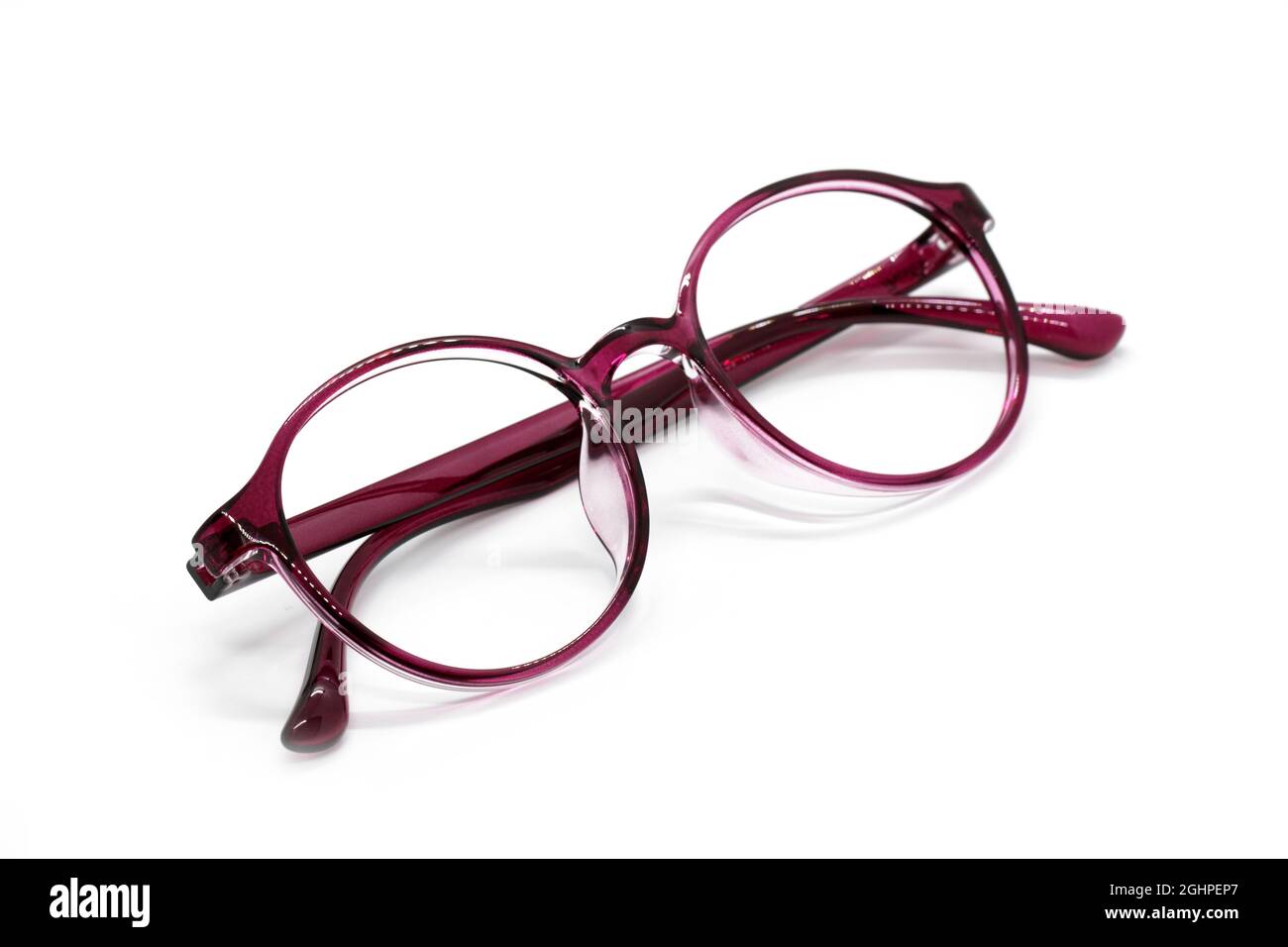 Image of modern fashionable spectacles isolated on white background ...