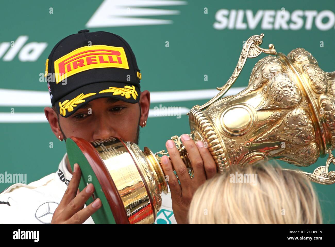 Race winner Lewis Hamilton (GBR) Mercedes AMG F1 celebrates on the ...