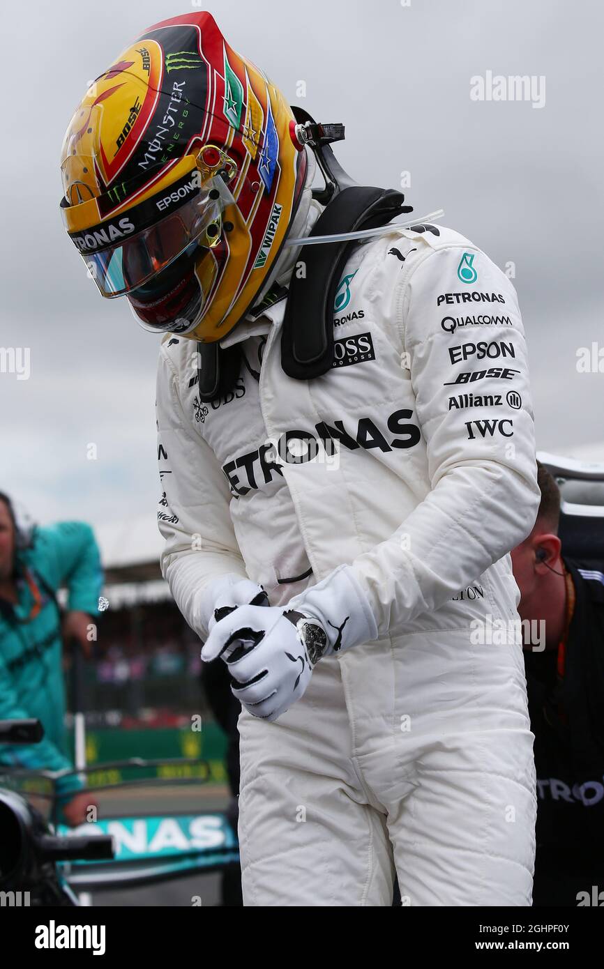 Lewis Hamilton (GBR) Mercedes AMG F1 W08 on the grid. 16.07.2017 ...