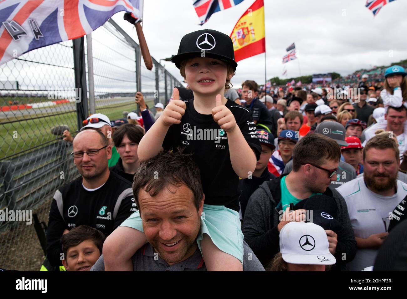 Mercedes amg f1 fans hi-res stock photography and images - Alamy