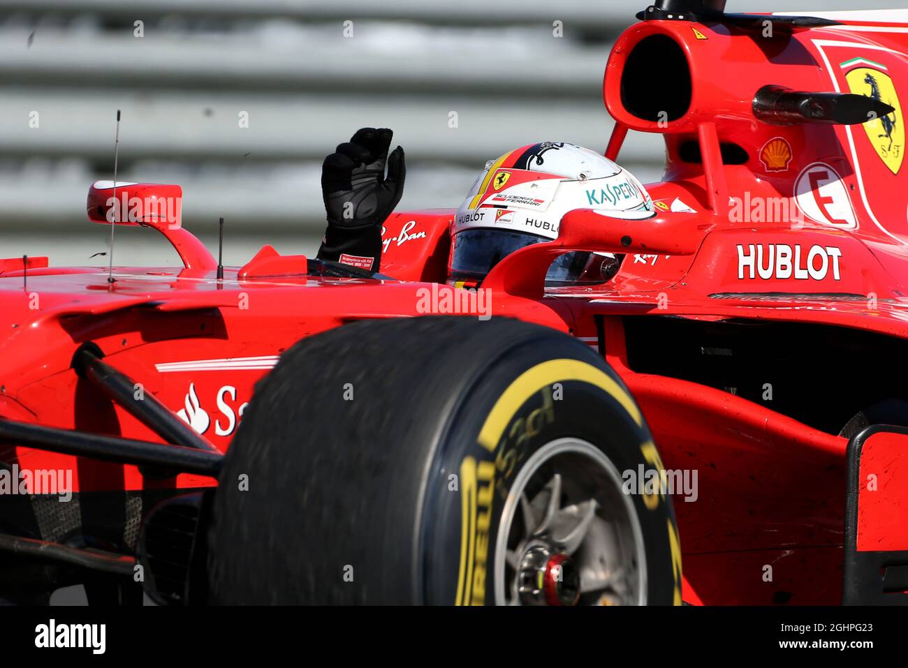 Ferrari celebrates at end of race hi-res stock photography and images ...