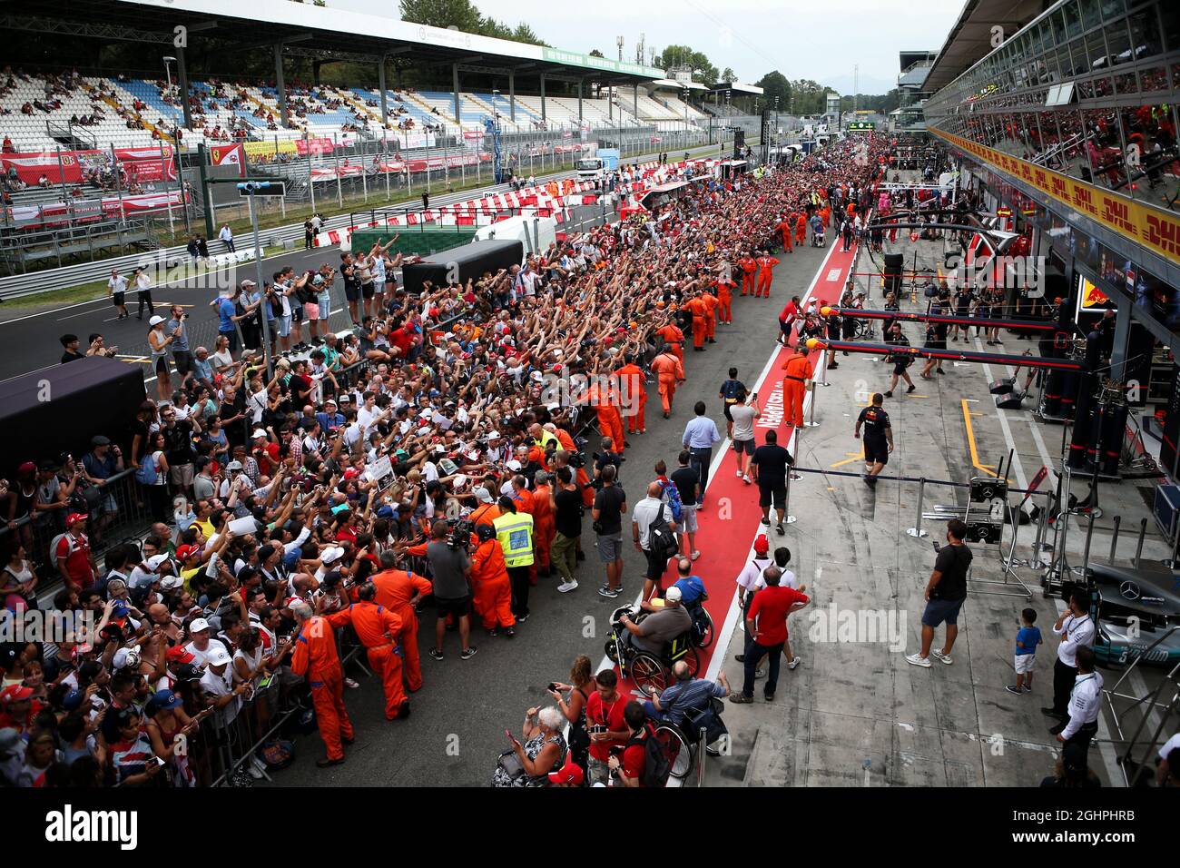 Mercedes amg f1 fans banner hi-res stock photography and images - Alamy
