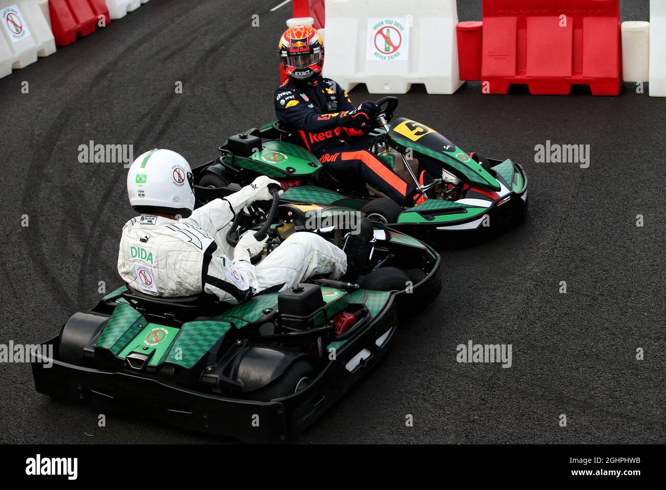 Red bull racing at a heineken karting event hi-res stock photography ...