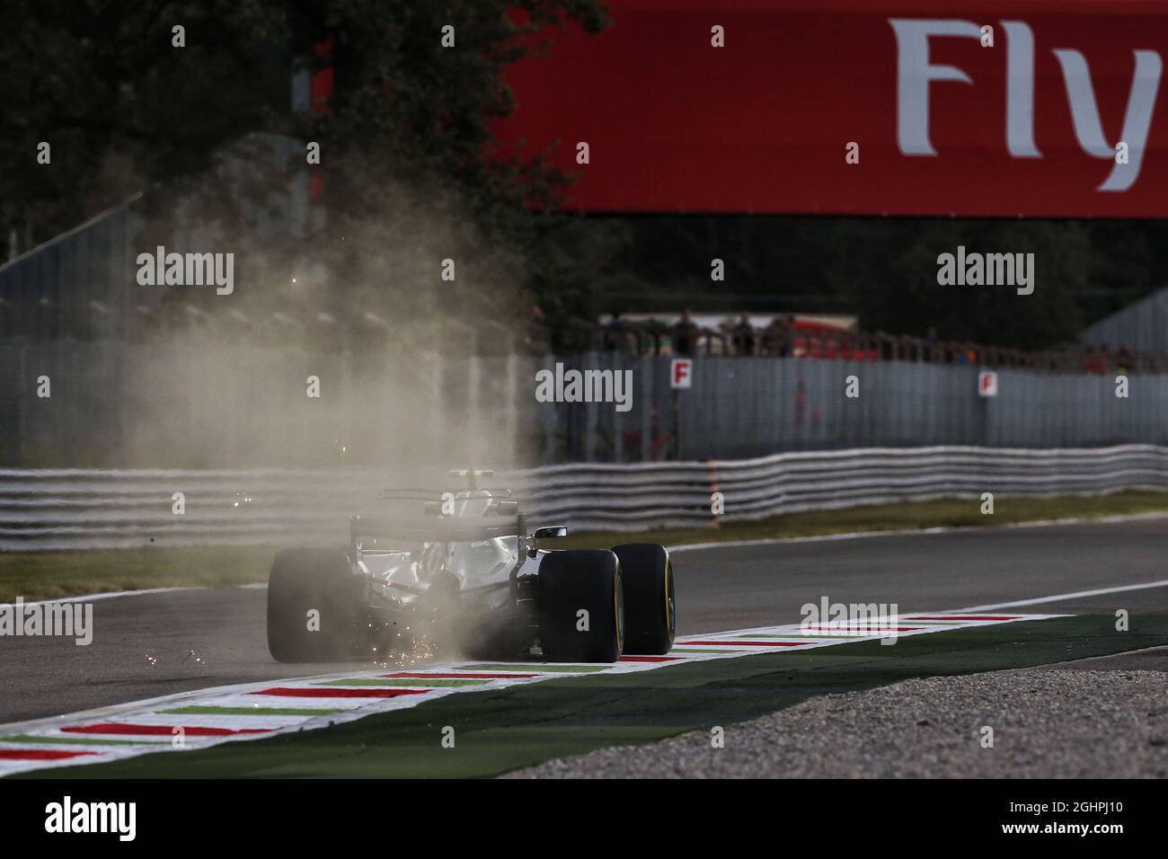 Mercedes amg f1 w08 sends sparks flying hi-res stock photography and ...