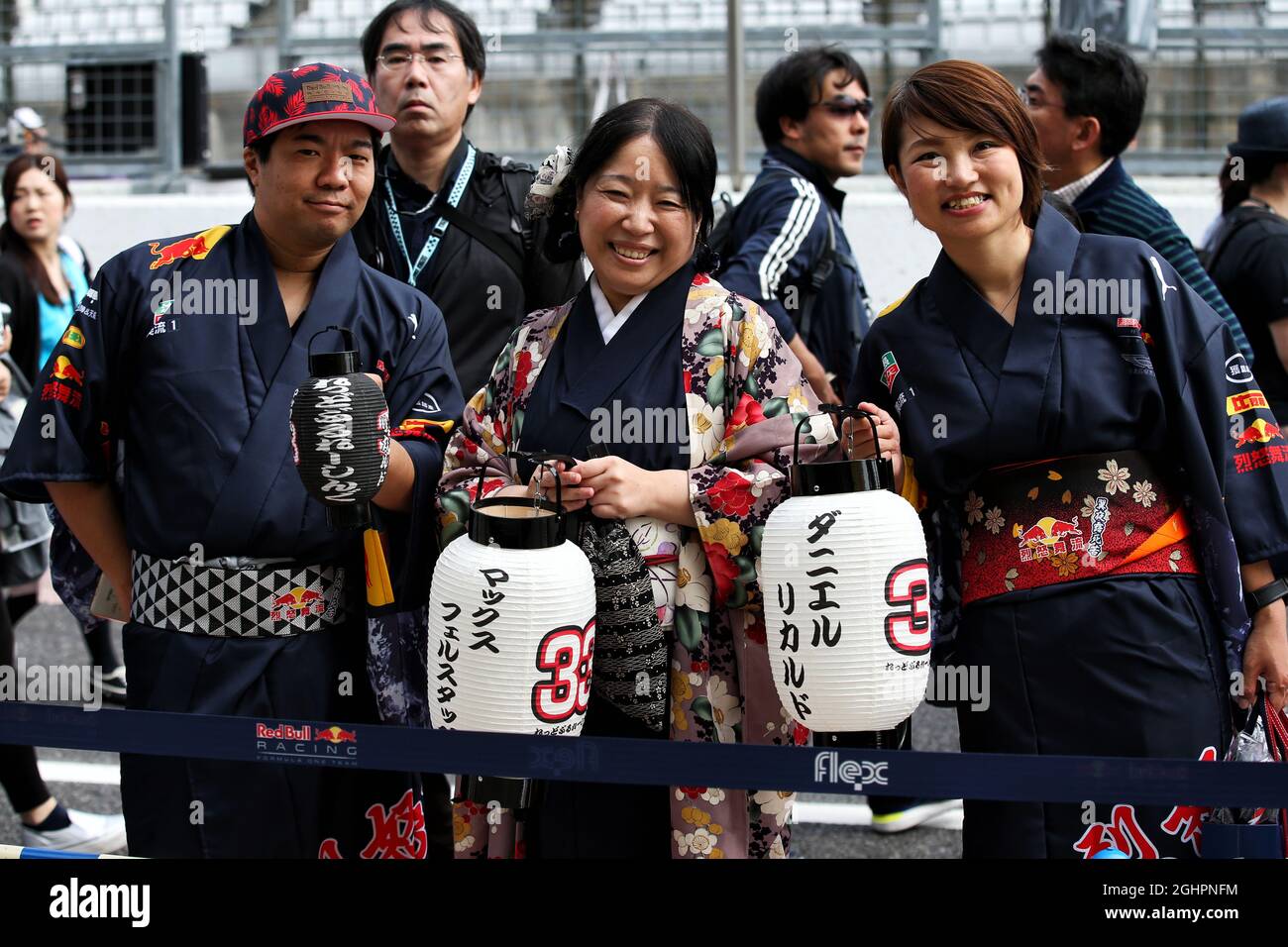 Red bull racing fans hi-res stock photography and images - Alamy