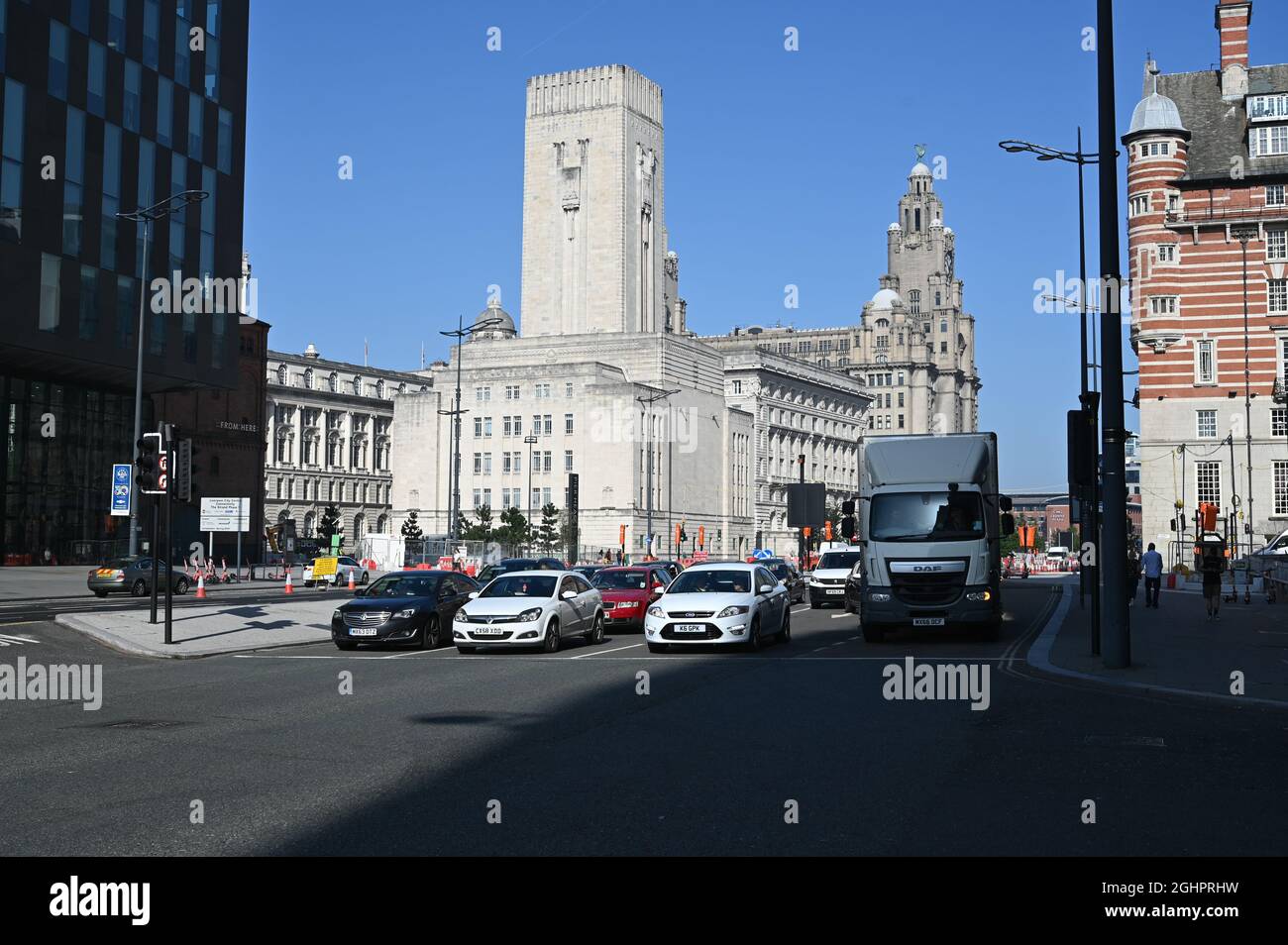 Mersey Tunnel Ventilation Tower and the Georges Dock Building from the ...