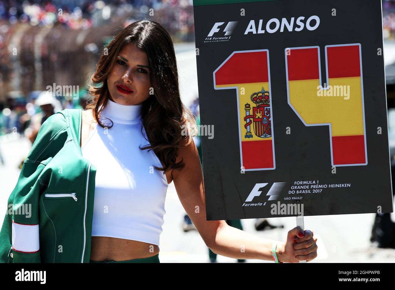 Grid girl. 12.11.2017. Formula 1 World Championship, Rd 19, Brazilian ...