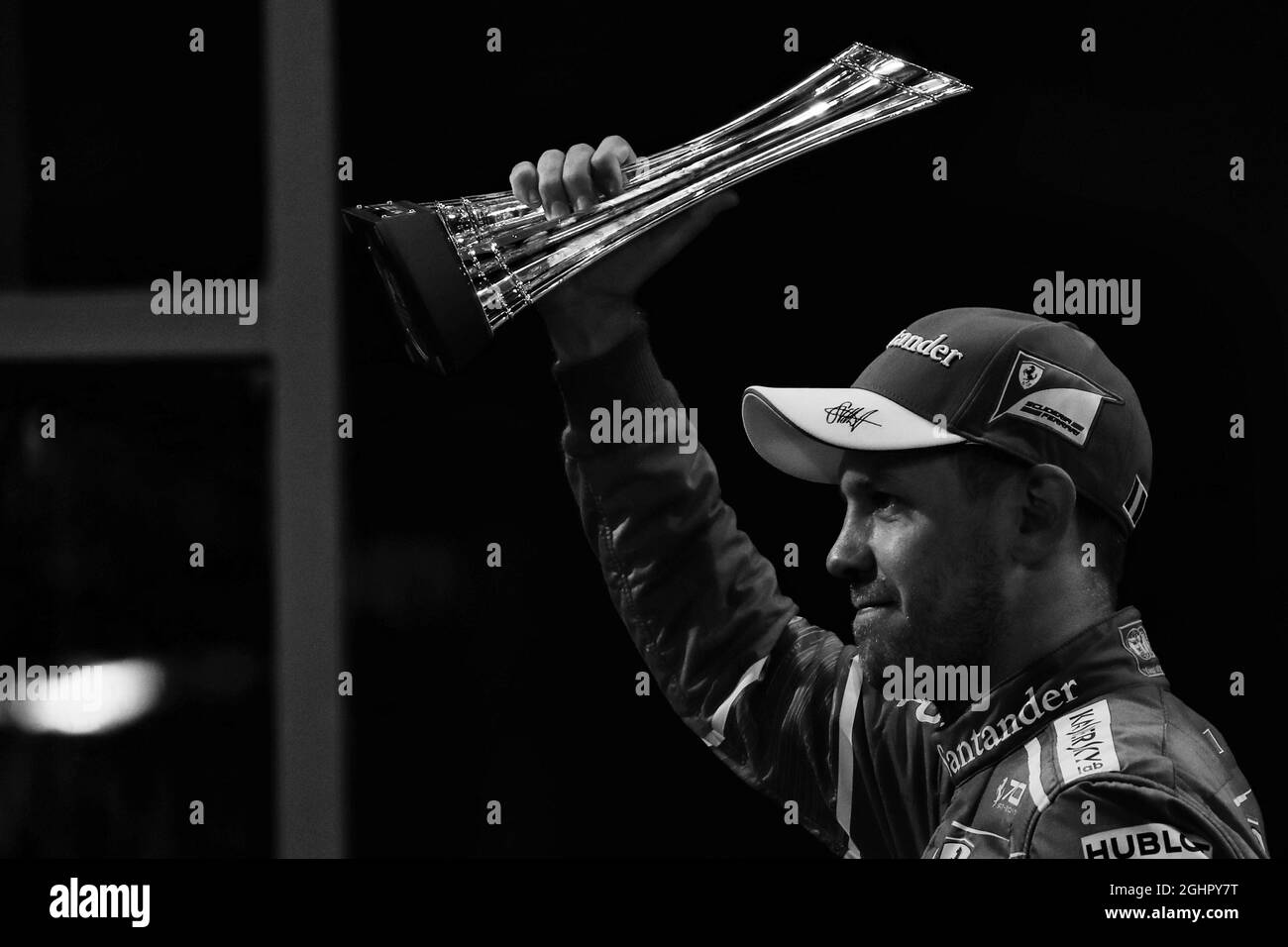 Sebastian vettel podium Black and White Stock Photos & Images - Alamy