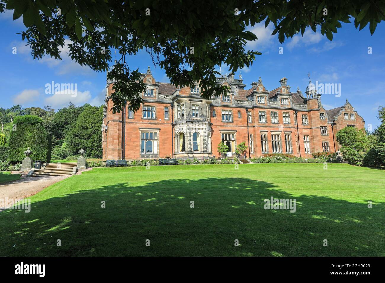 Keele Hall in the grounds of Keele University, Keele, Stoke-on-Trent ...