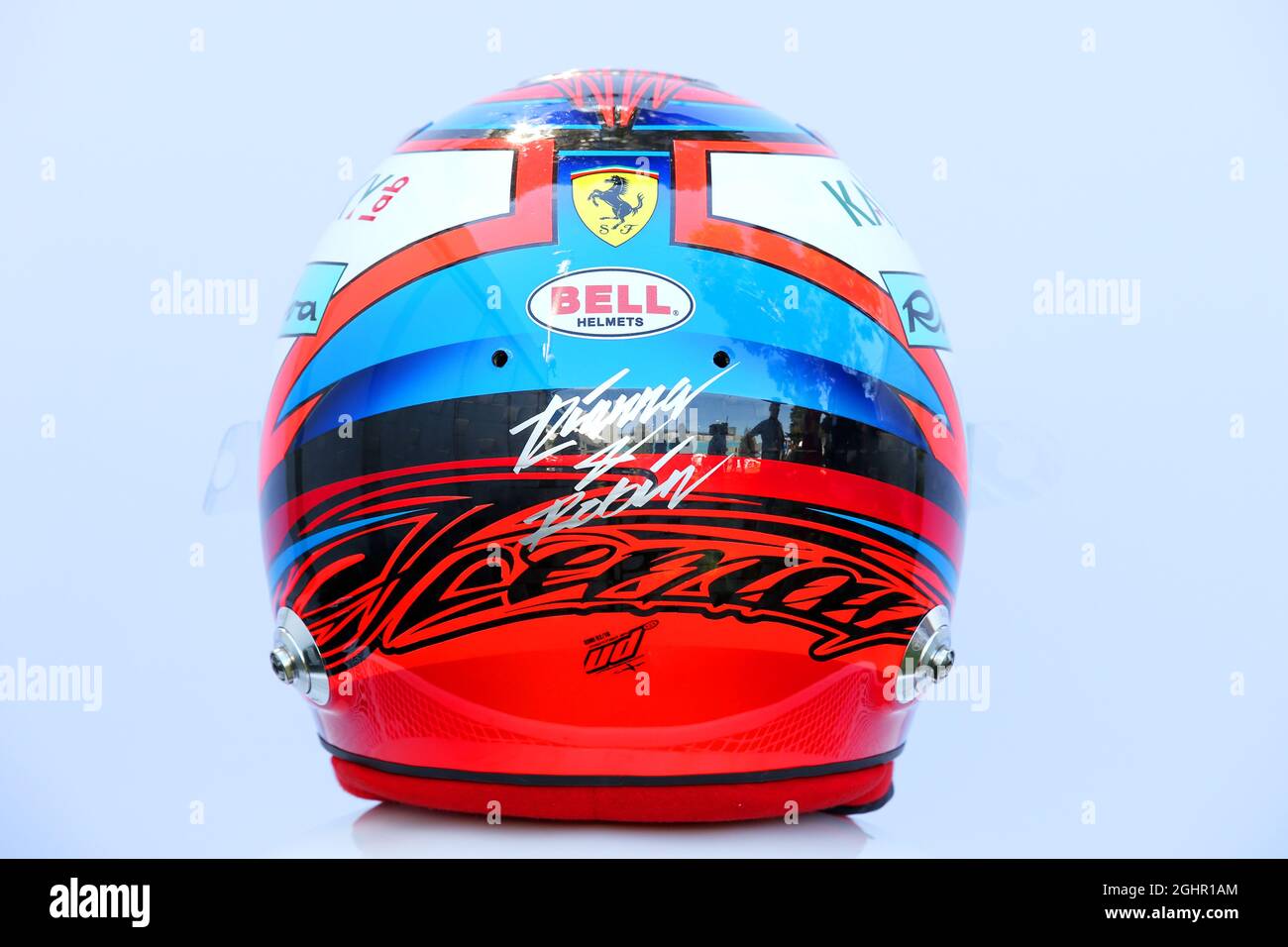 The helmet of kimi raikkonen hi-res stock photography and images - Alamy