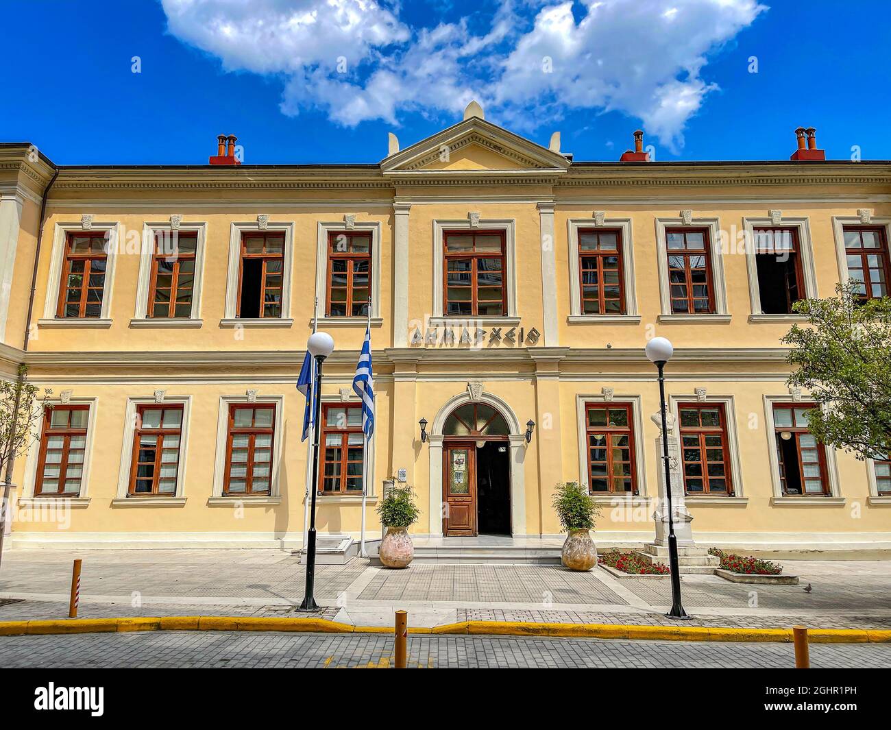 City Hall building of Veria city, in Central Macedonia, Greece Stock ...