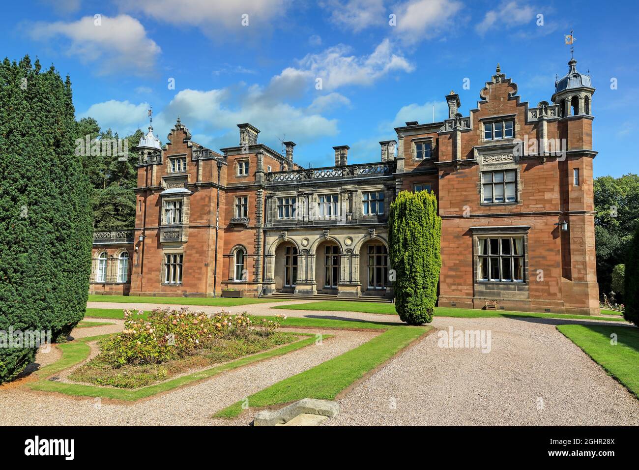 Keele Hall in the grounds of Keele University, Keele, Stoke-on-Trent ...