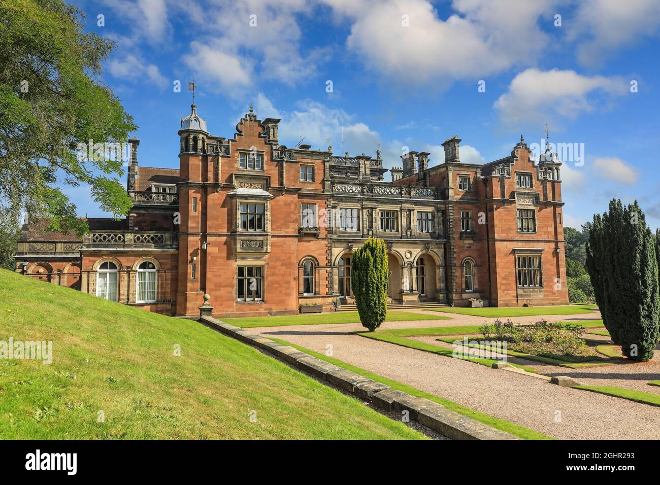 Keele Hall in the grounds of Keele University, Keele, Stoke-on-Trent ...