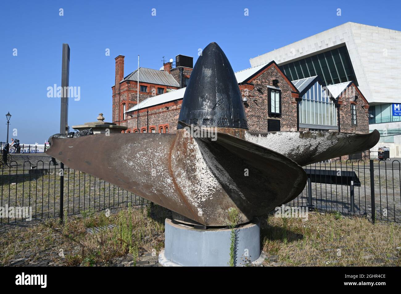 A four bladed propeller from the Lusitania sunk by a U-Boat on 7 May ...