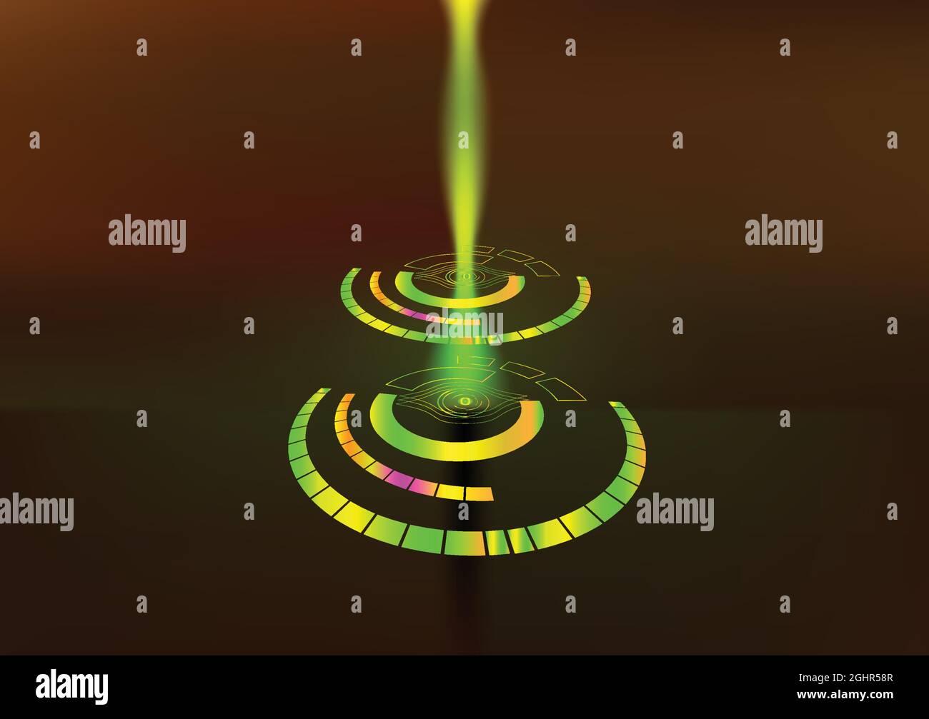 Digital glowing animation Stock Vector Images - Alamy