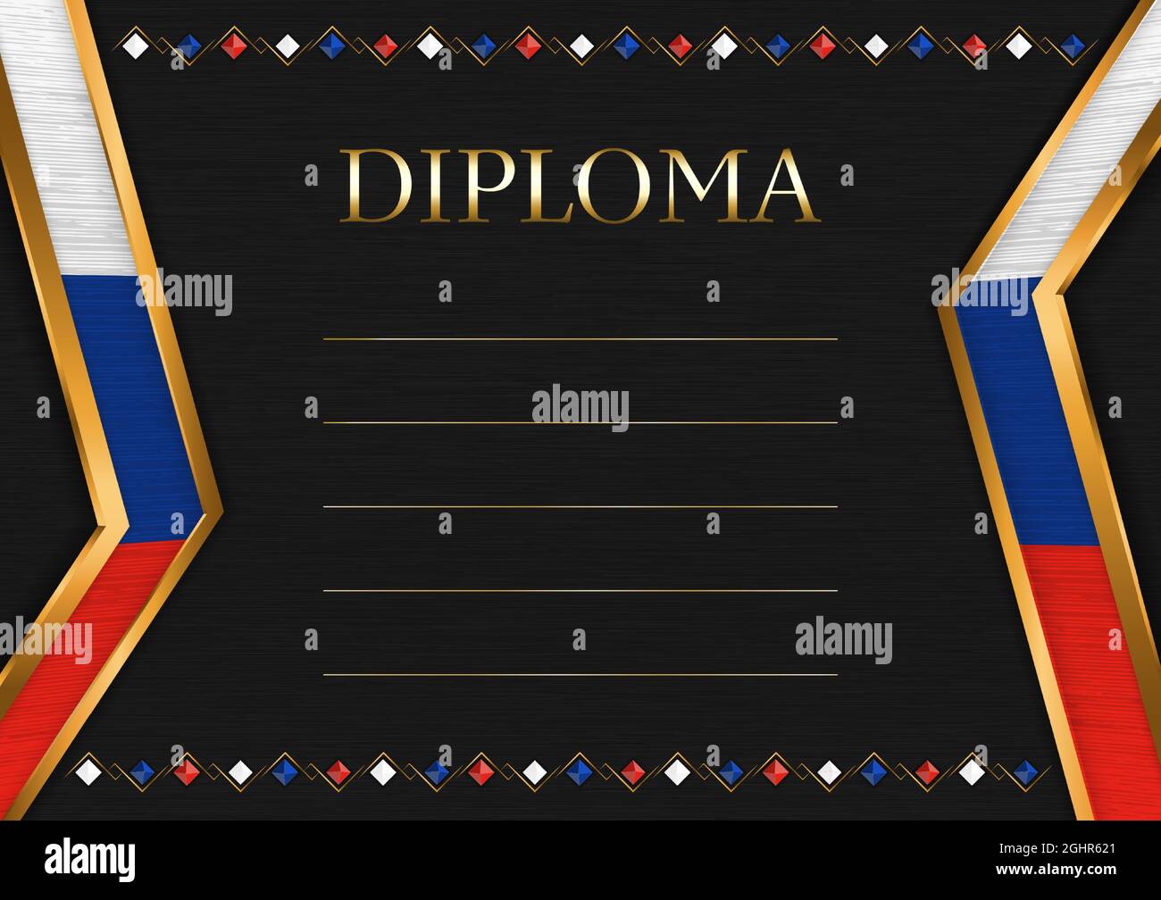 Vertical frame and border on black metal background, with colors of ...