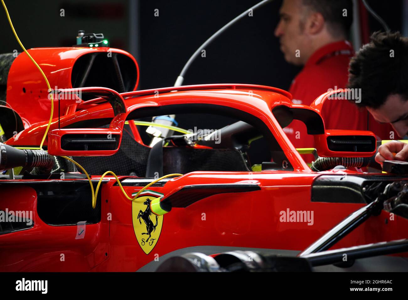 Ferrari sf71h halo cockpit cover hi-res stock photography and images ...