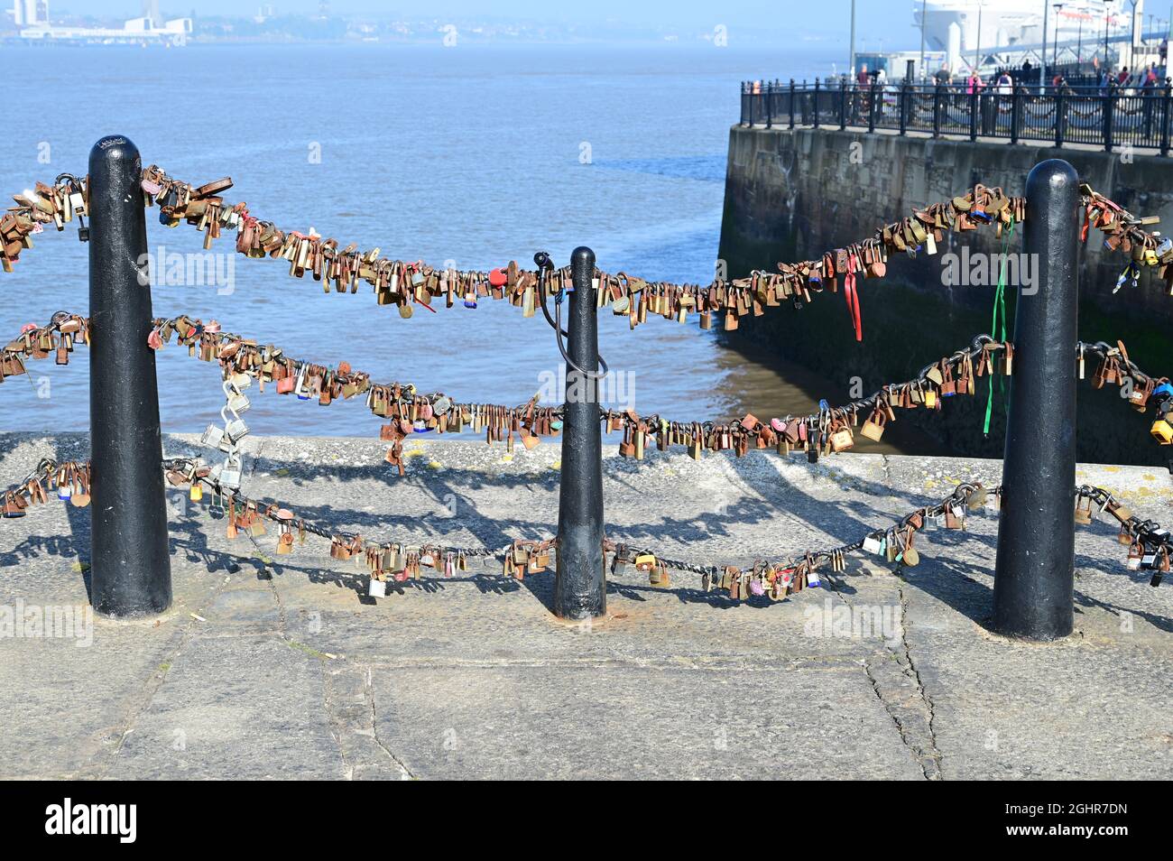 The love locks of liverpool docks hi-res stock photography and images - Alamy