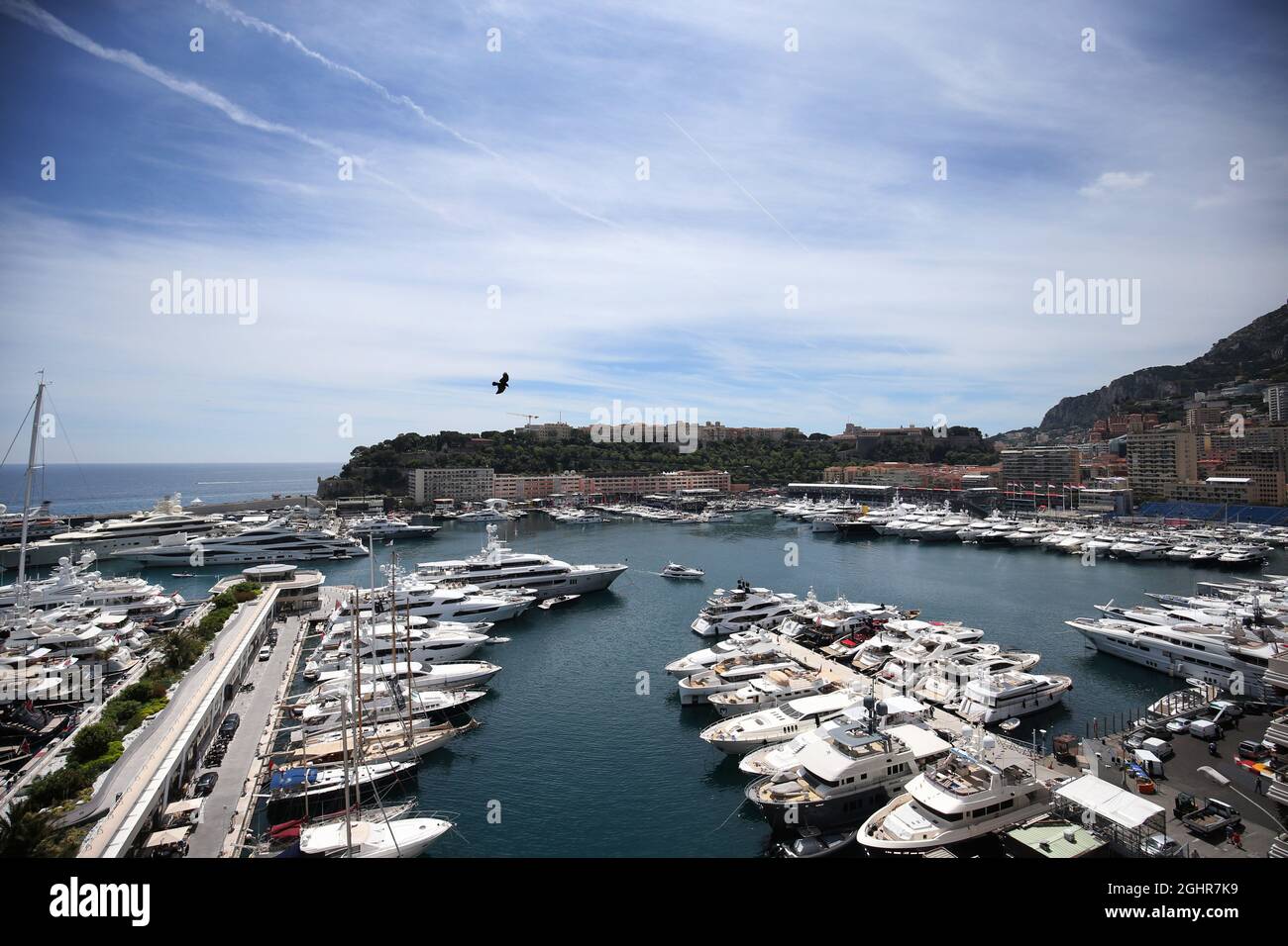 Boats in the scenic Monaco Harbour. 23.05.2018. Formula 1 World ...