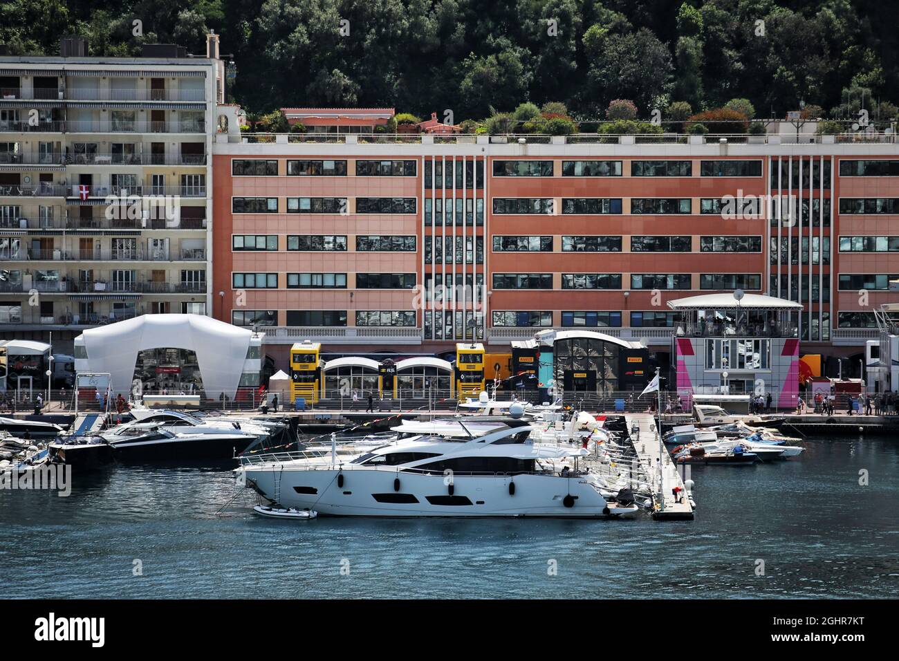 Boats in the scenic Monaco Harbour. 23.05.2018. Formula 1 World ...