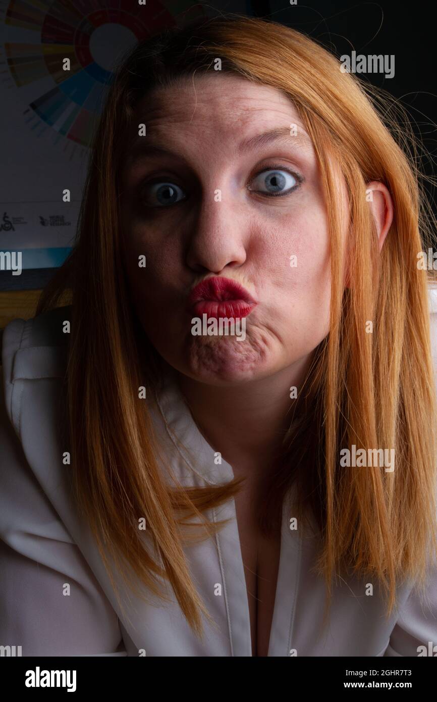 Tamarara actress doing snouts Stock Photo - Alamy