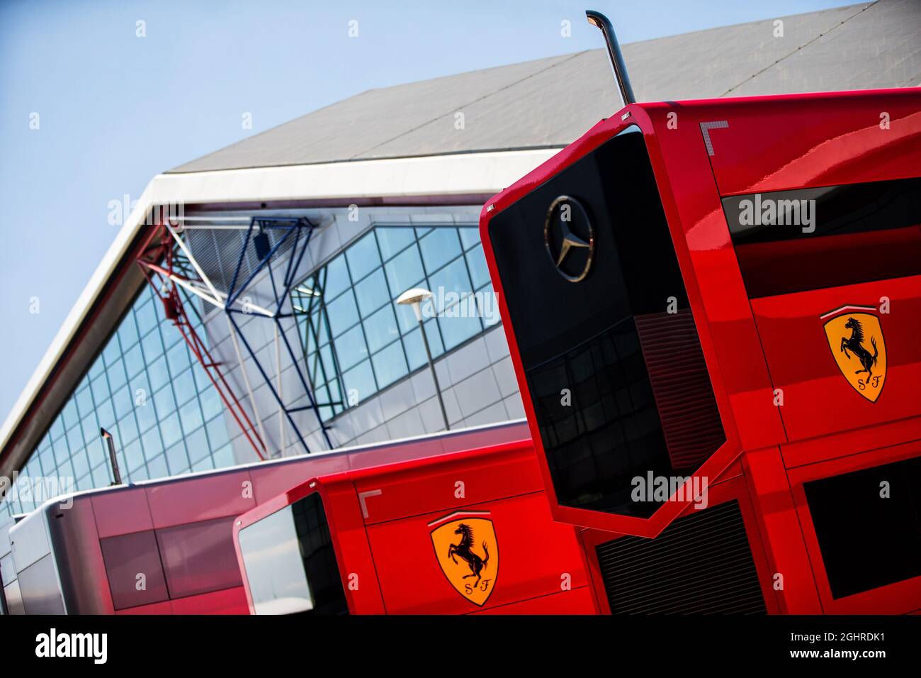 Ferrari formula 1 lorries hi-res stock photography and images - Alamy