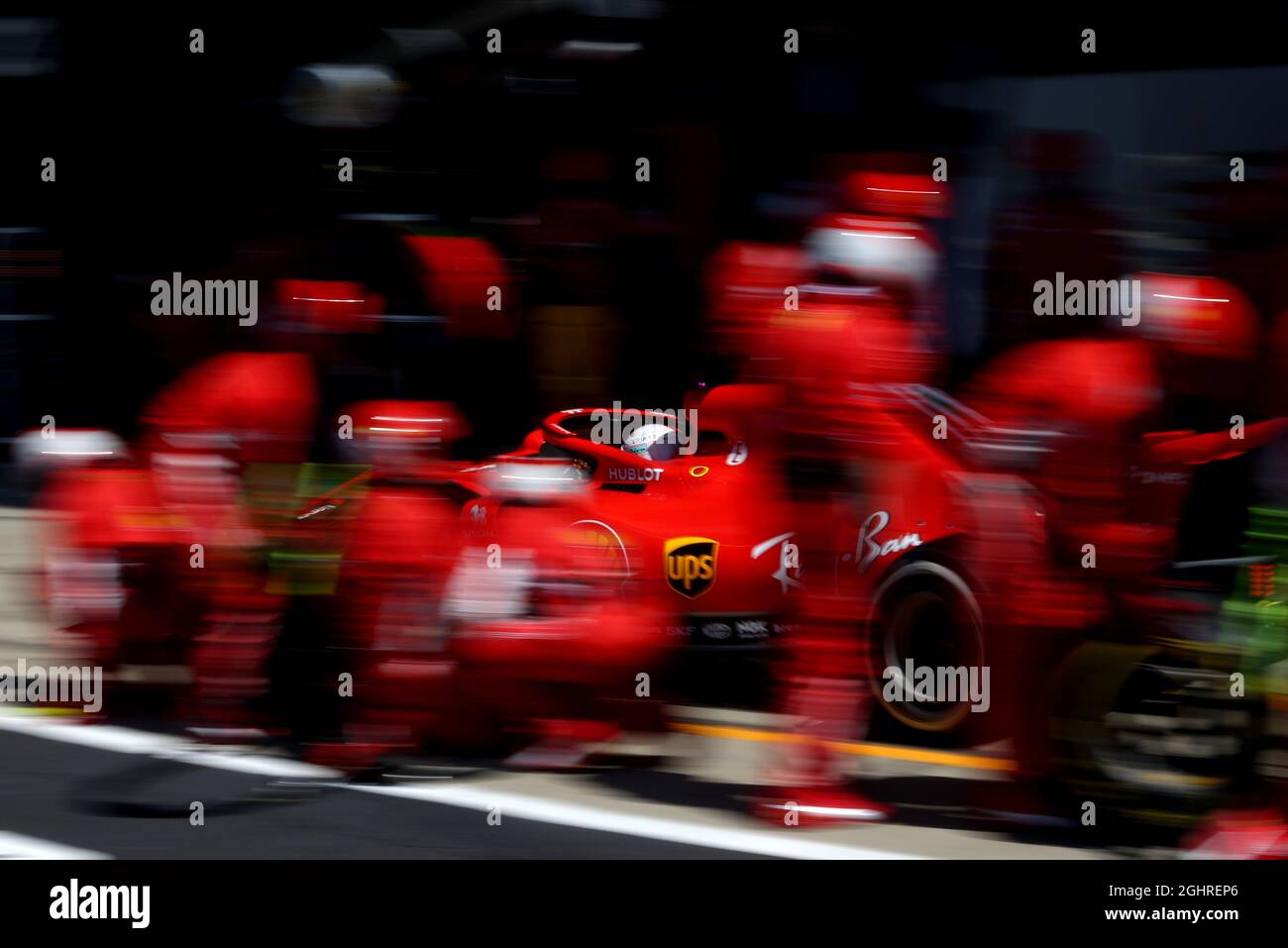 Ferrari sf71h makes a pit stop hi-res stock photography and images - Alamy