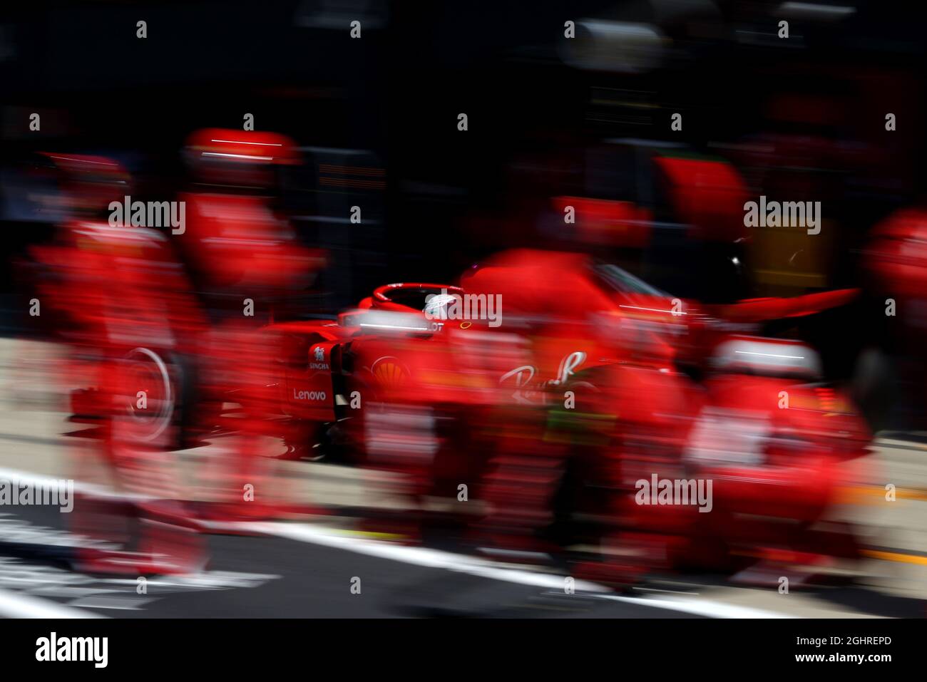 Ferrari sf71h makes a pit stop hi-res stock photography and images - Alamy