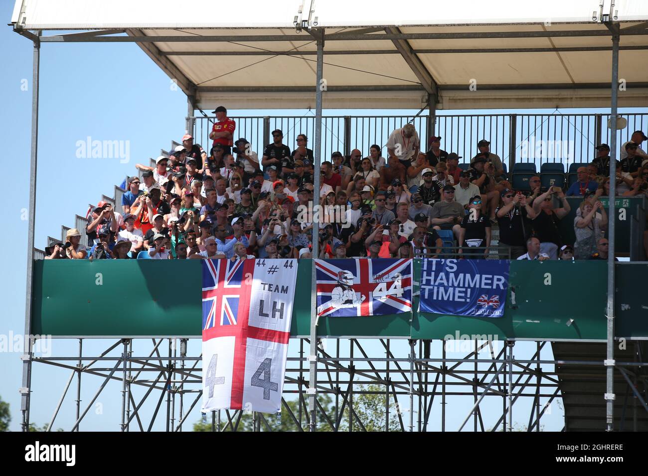 Mercedes amg f1 fans banners hi-res stock photography and images - Alamy