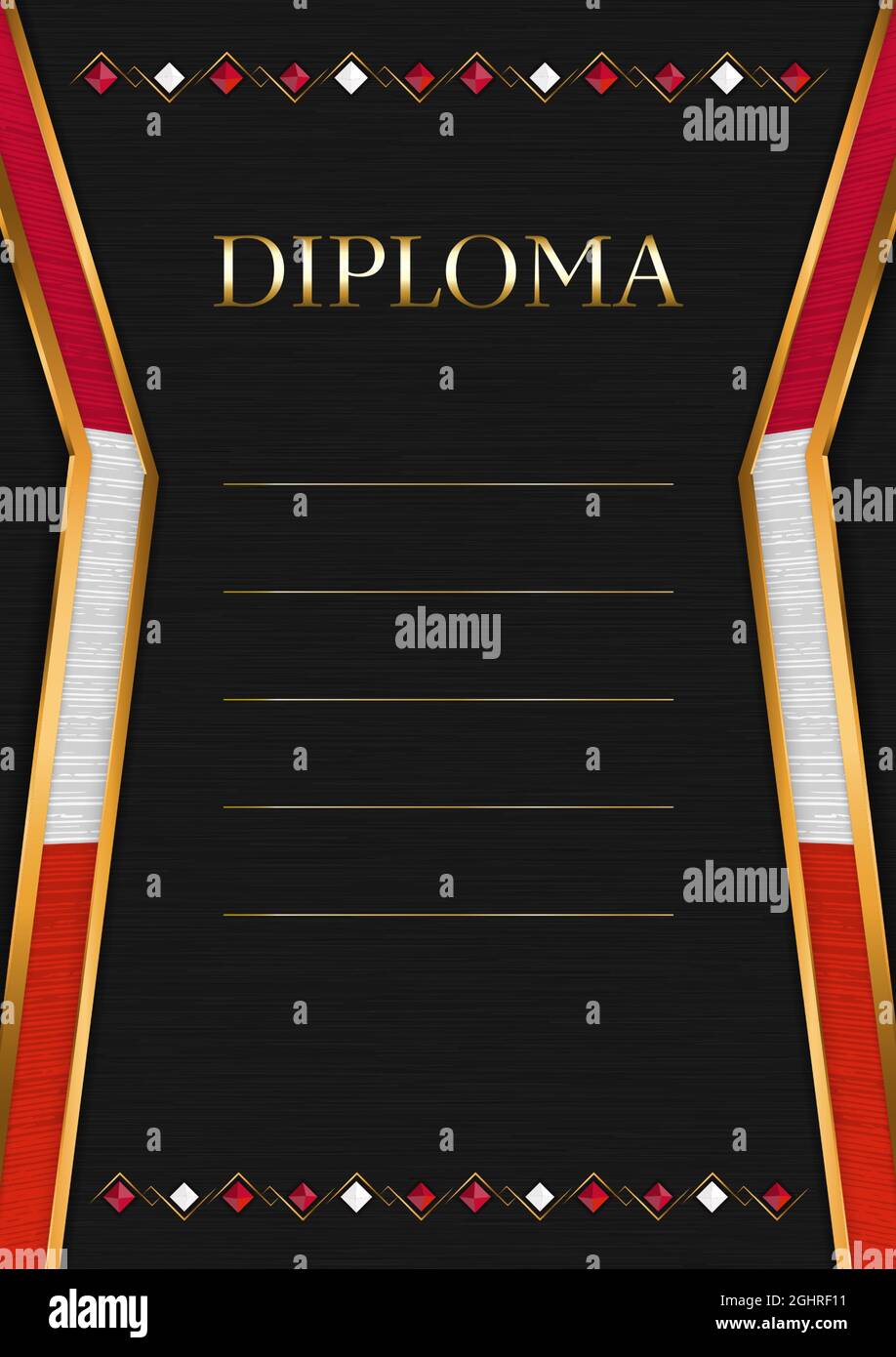 Vertical frame and border on black metal background, with colors of ...