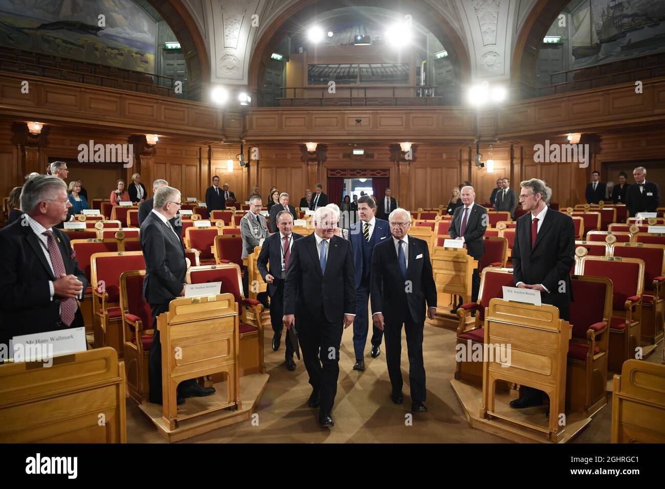 The German President Frank-Walter Steinmeier and King Carl Gustaf at ...