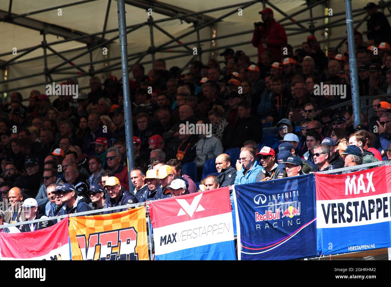 Red bull racing fans in grandstand hi-res stock photography and images ...