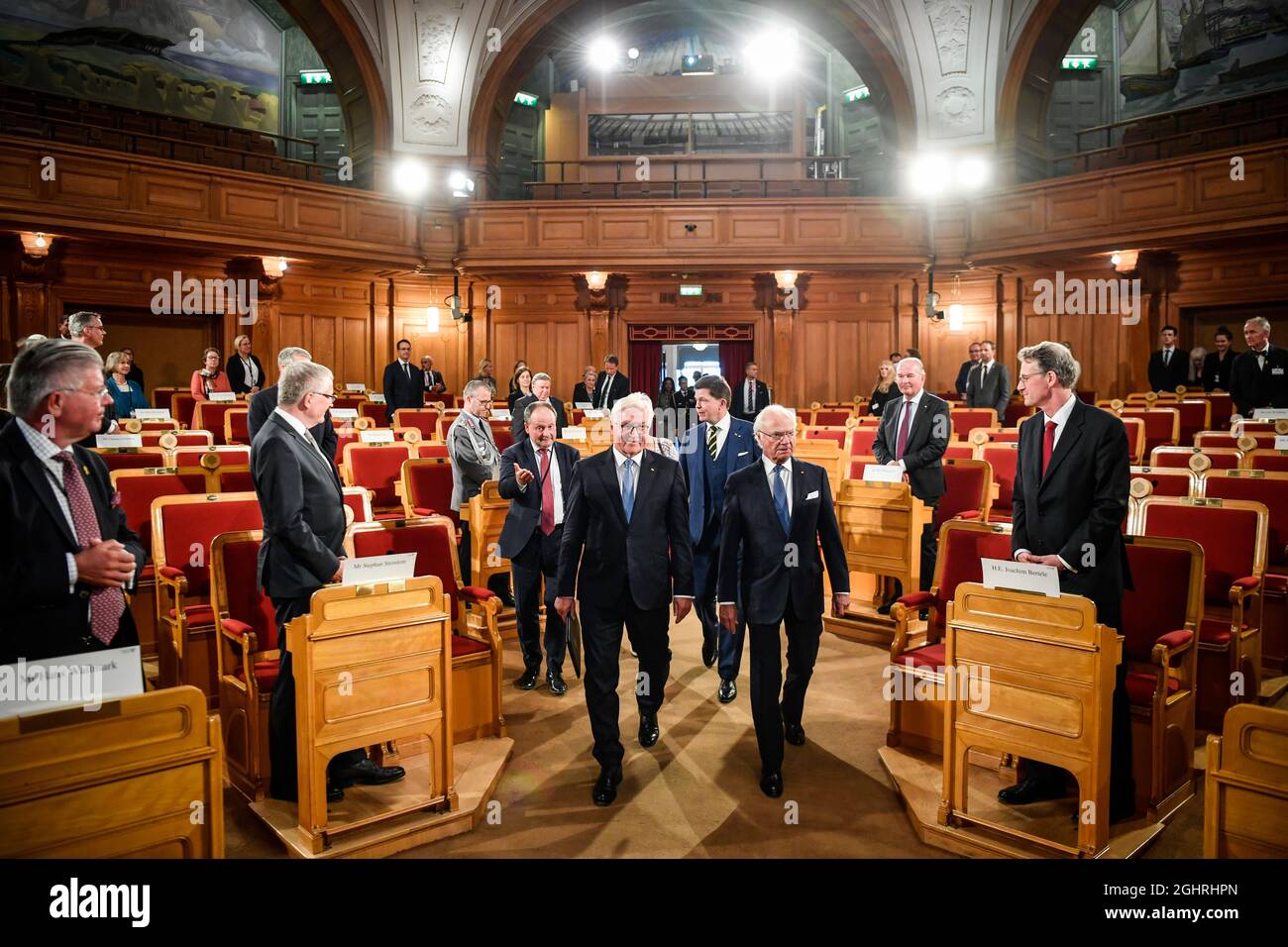The German President Frank-Walter Steinmeier and King Carl Gustaf at ...