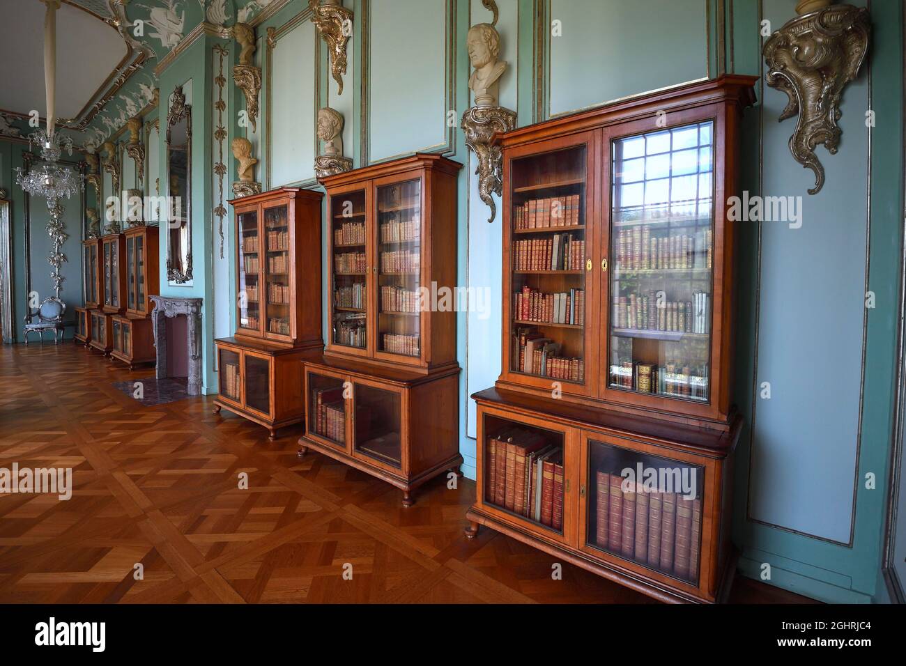 Library, new wing, Charlottenburg Palace, Berlin, Germany Stock Photo ...
