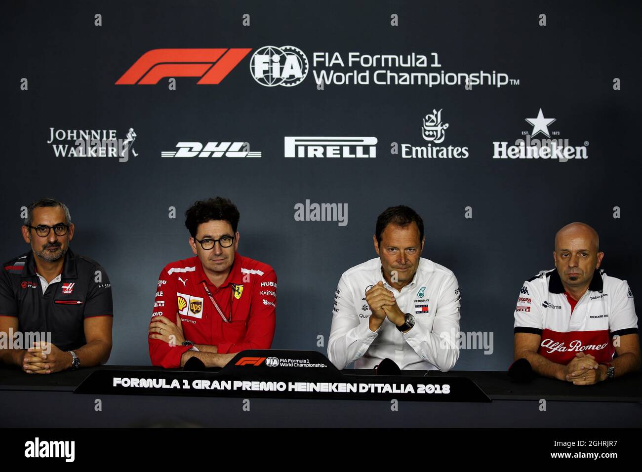 The FIA Press Conference (L to R): Ben Agathangelou (GBR) Haas F1 Team ...