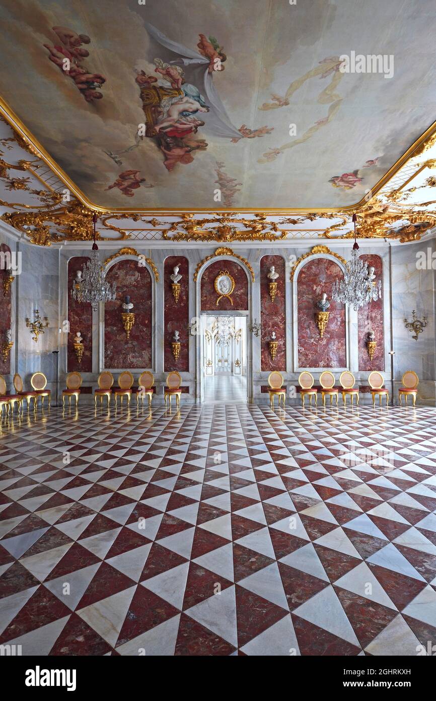 Jasper Hall, New Chambers, Sanssouci Palace, Potsdam, Brandenburg, Germany Stock Photo - Alamy