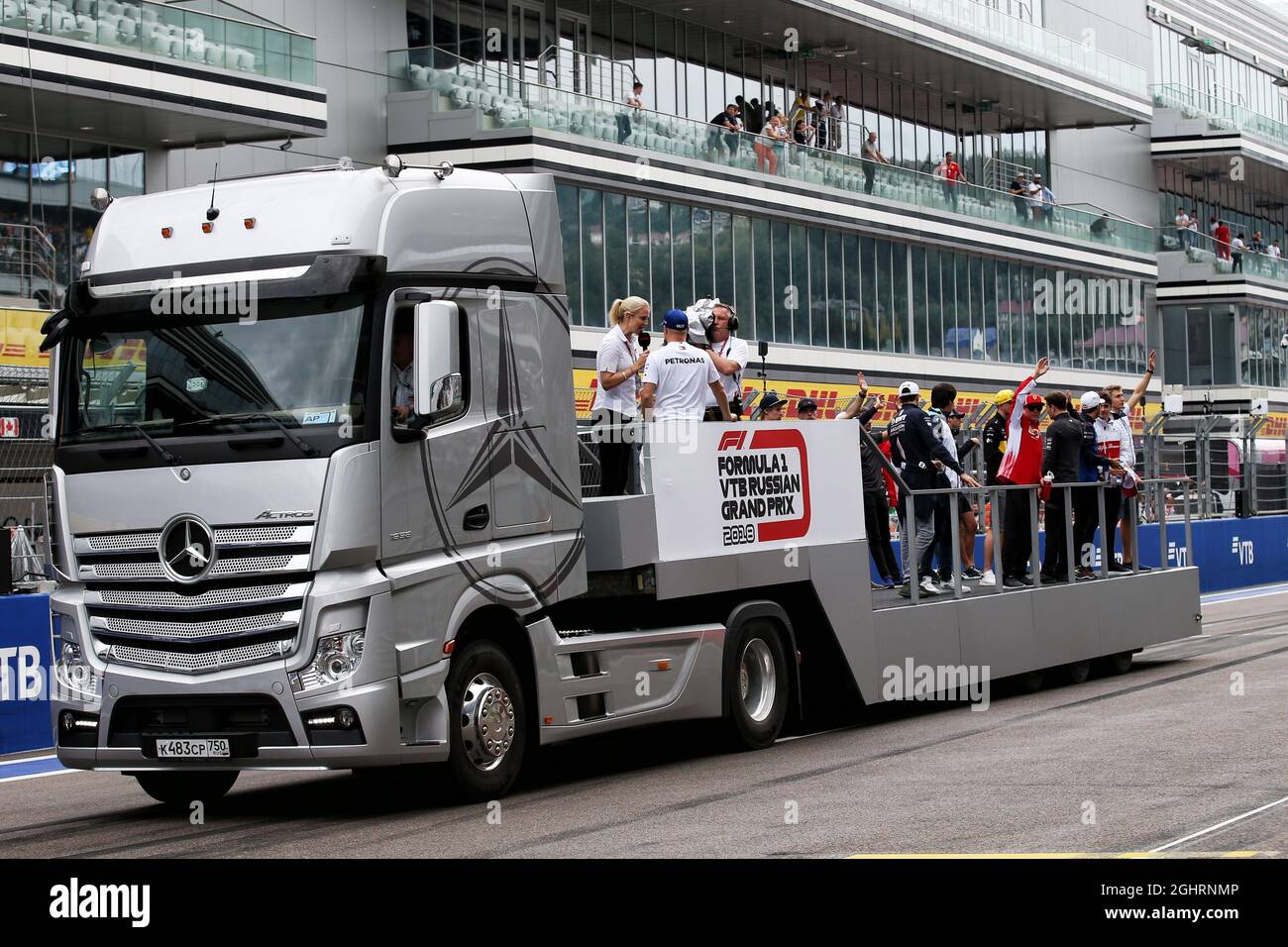 The drivers parade. 30.09.2018. Formula 1 World Championship, Rd 16 ...