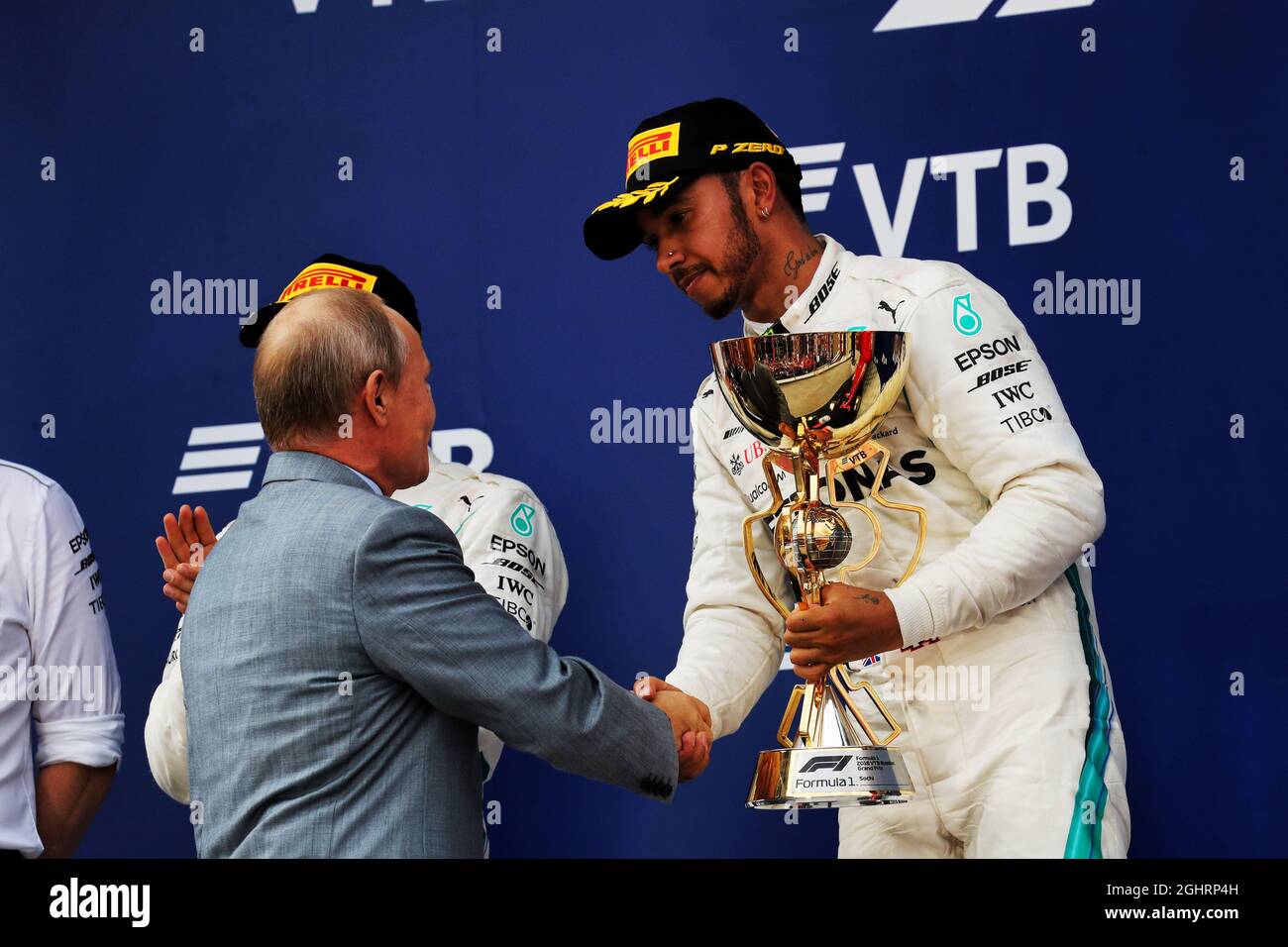 Mercedes amg f1 on podium vladimir putin hi-res stock photography and ...