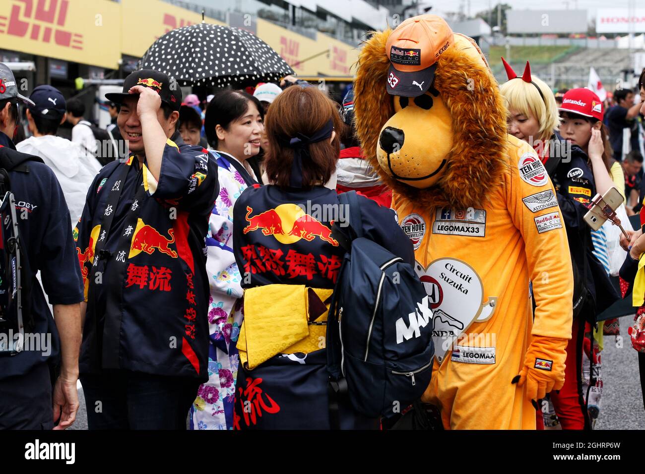 Red bull racing fans hi-res stock photography and images - Alamy