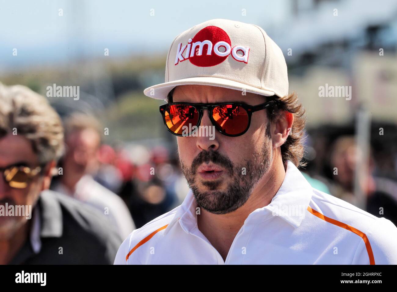 Fernando Alonso (ESP) McLaren on the drivers parade. 07.10.2018 ...