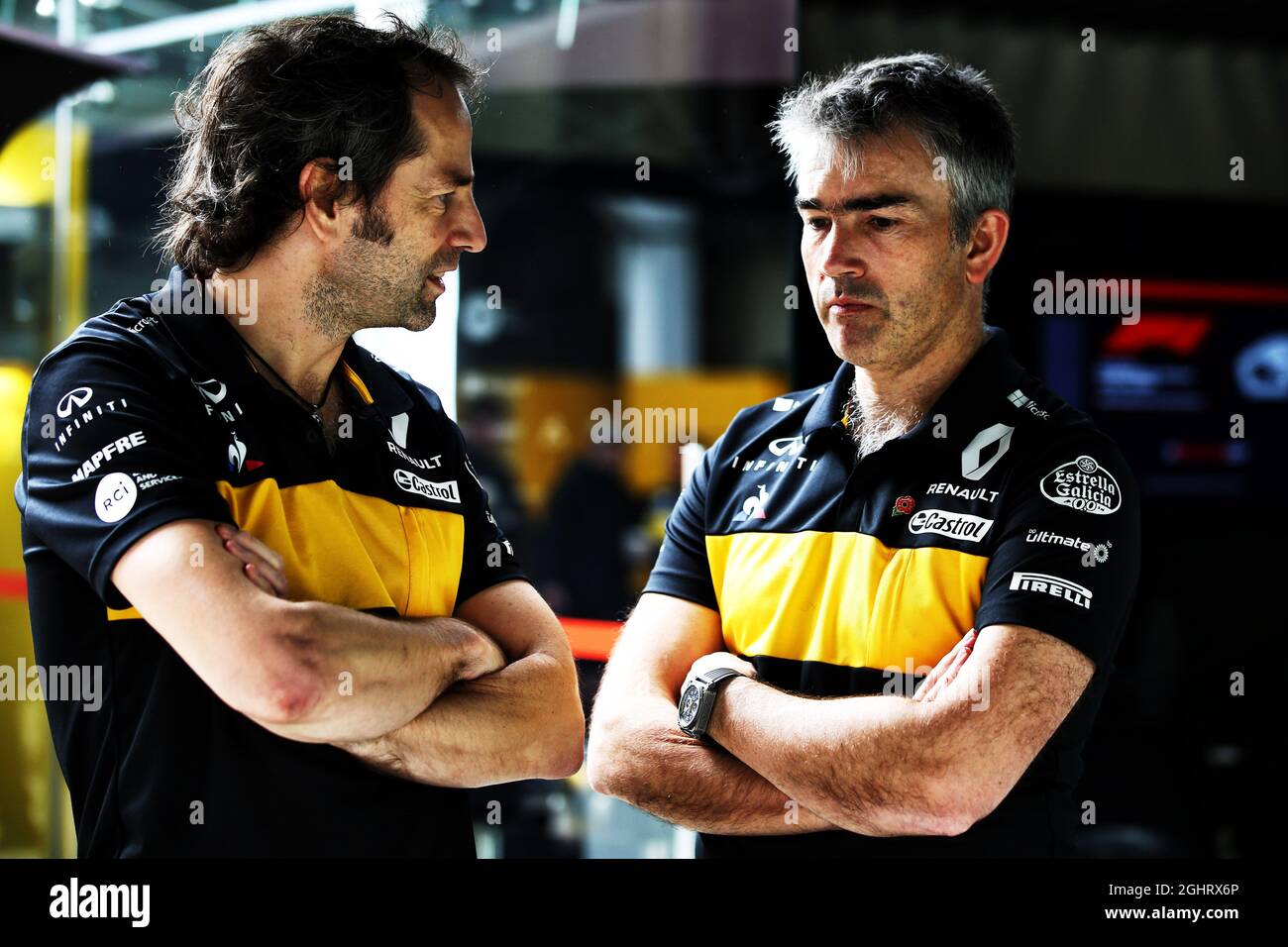 Renault sport f1 team chief race engineer nick chester hi-res stock ...