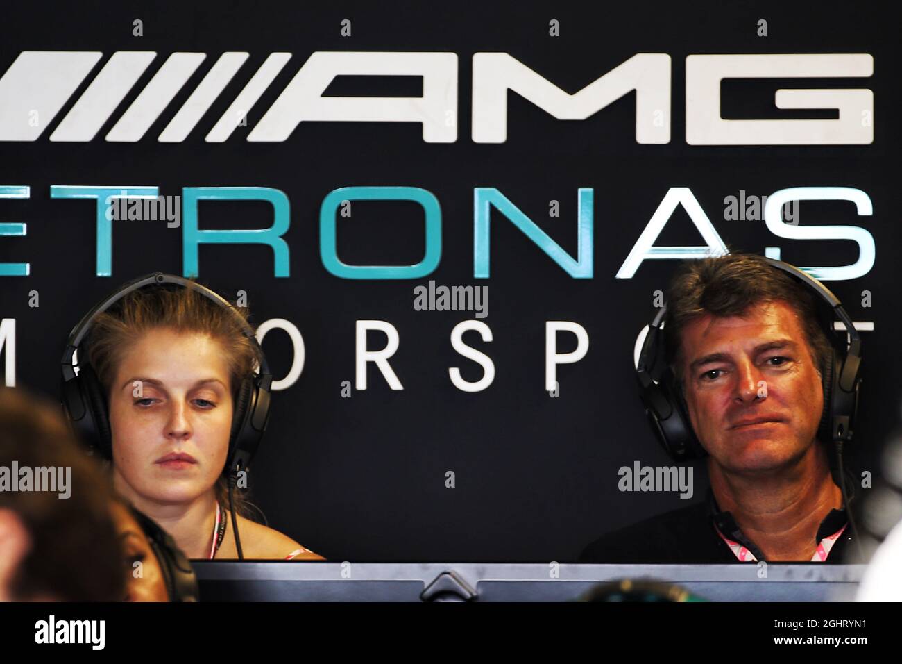 Mercedes f1 amg 2018 garage hi-res stock photography and images - Alamy